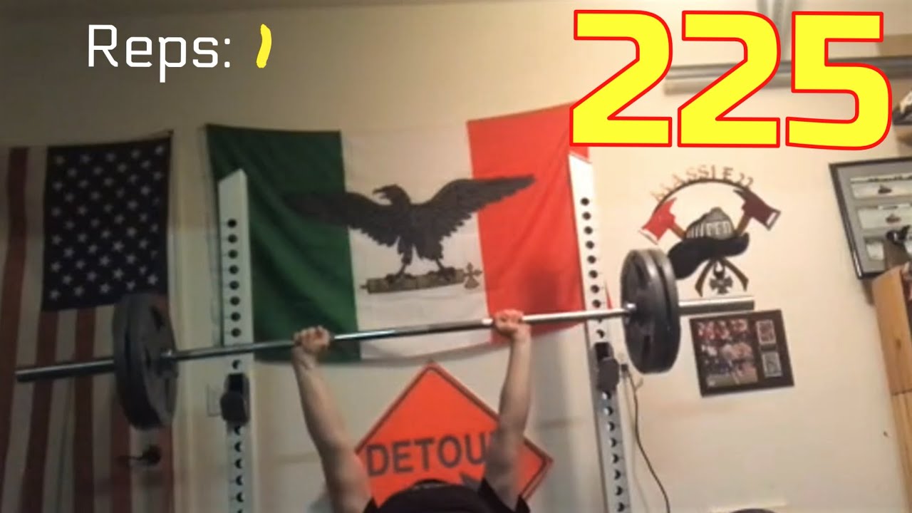 225 Bench for Max Reps - [2022] - YouTube