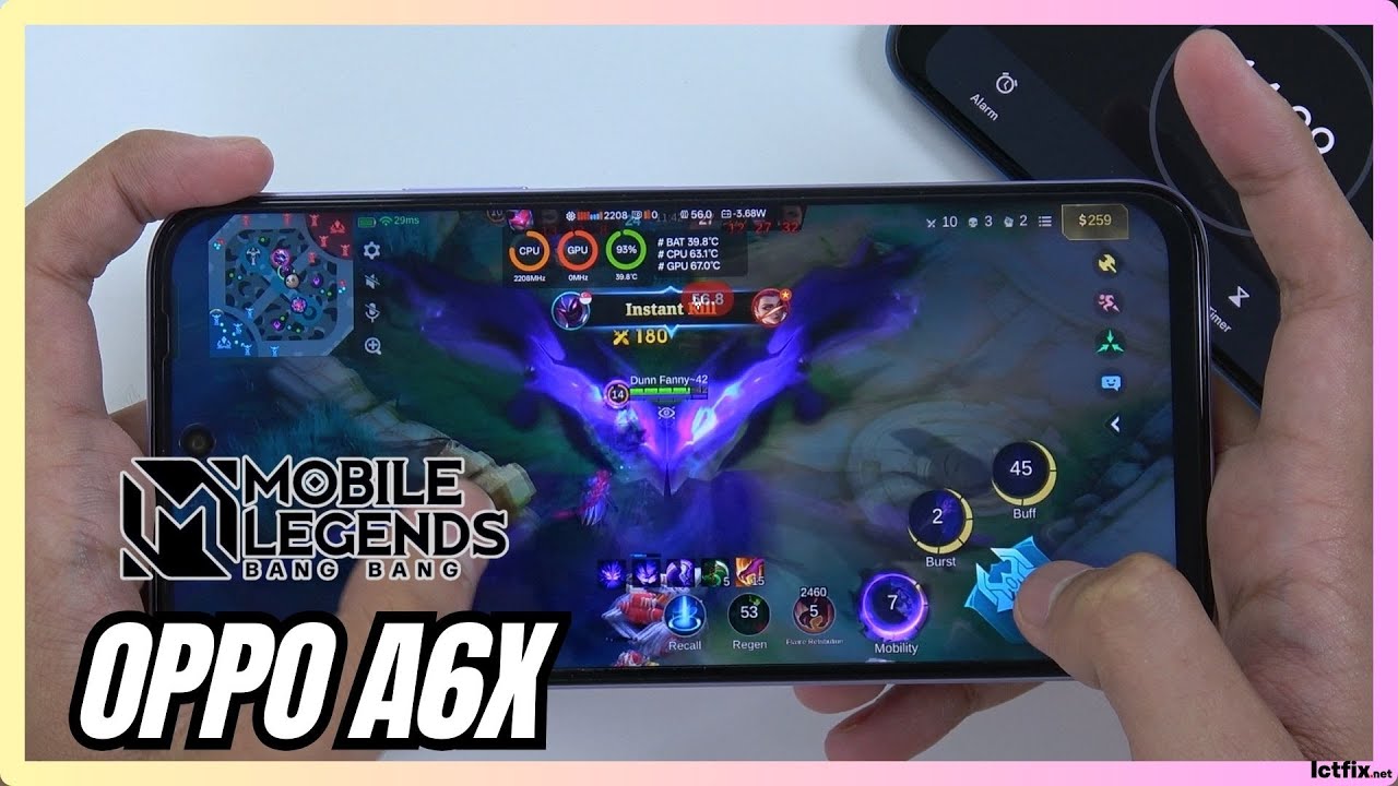 OPPO A6X Mobile Legends MLBB Gaming Test | Snapdragon 685 | 120Hz ...