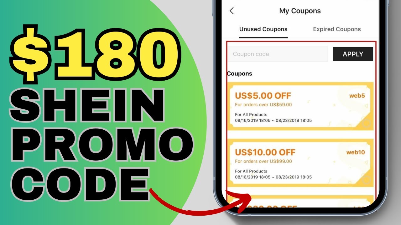How to Get $180 Working Shein Promo Code - YouTube