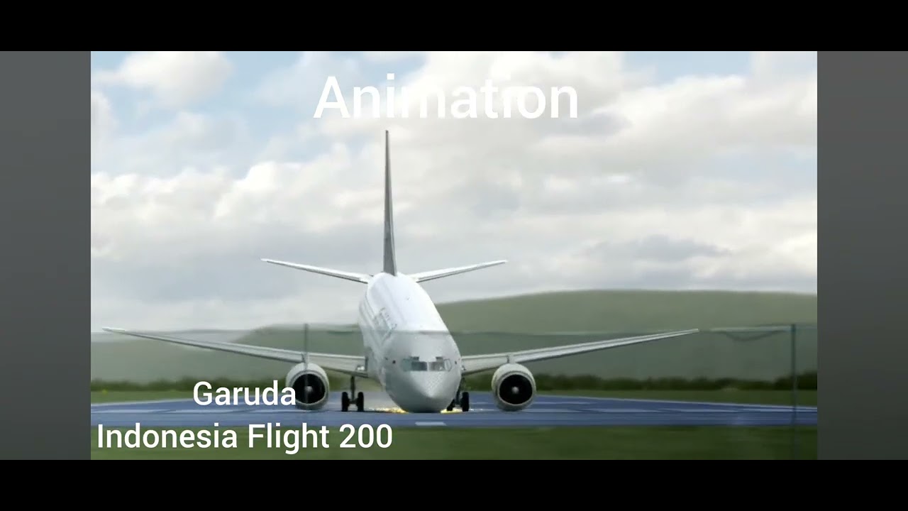 Animation vs real life-Garuda Indonesia Flight 200 - YouTube
