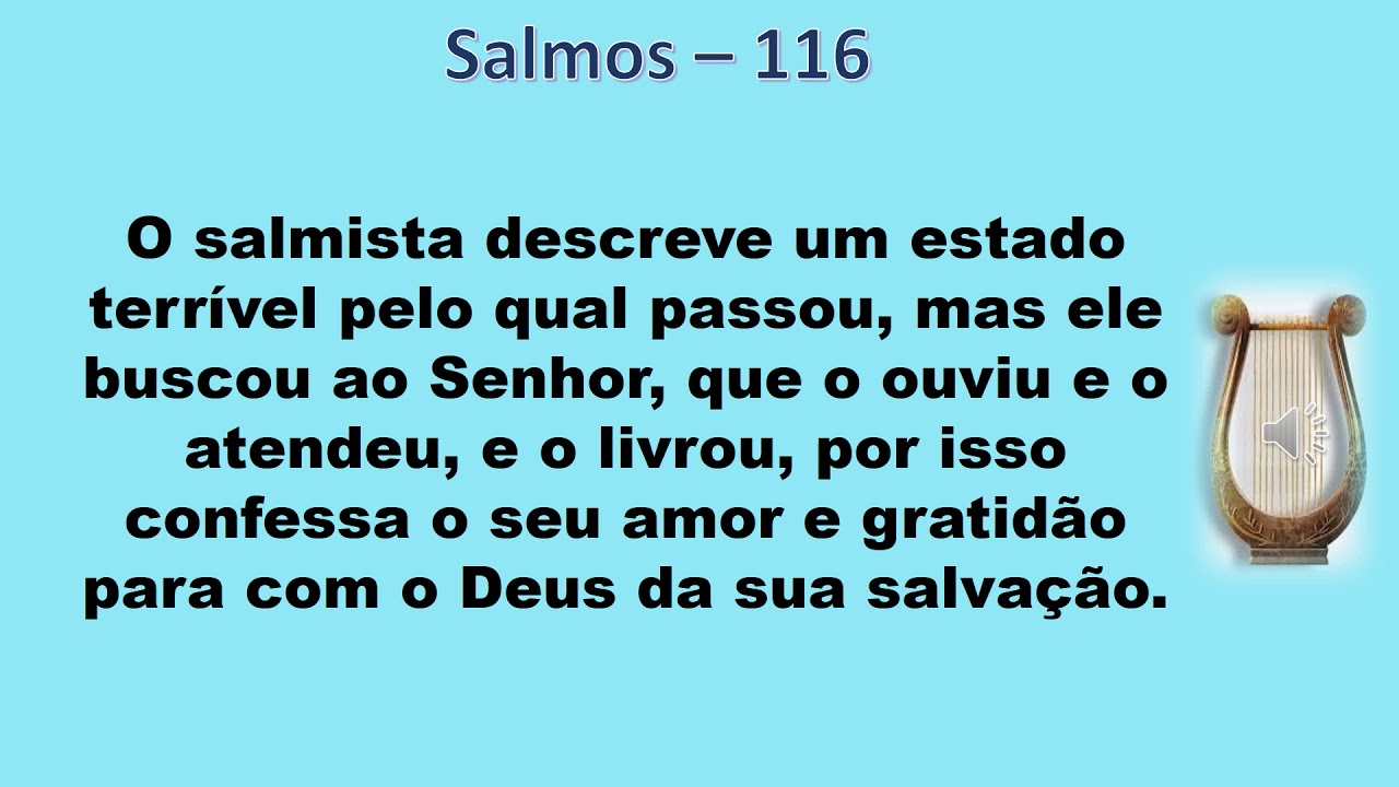 Sal. 116 – Invoquei o Nome do Senhor! - YouTube