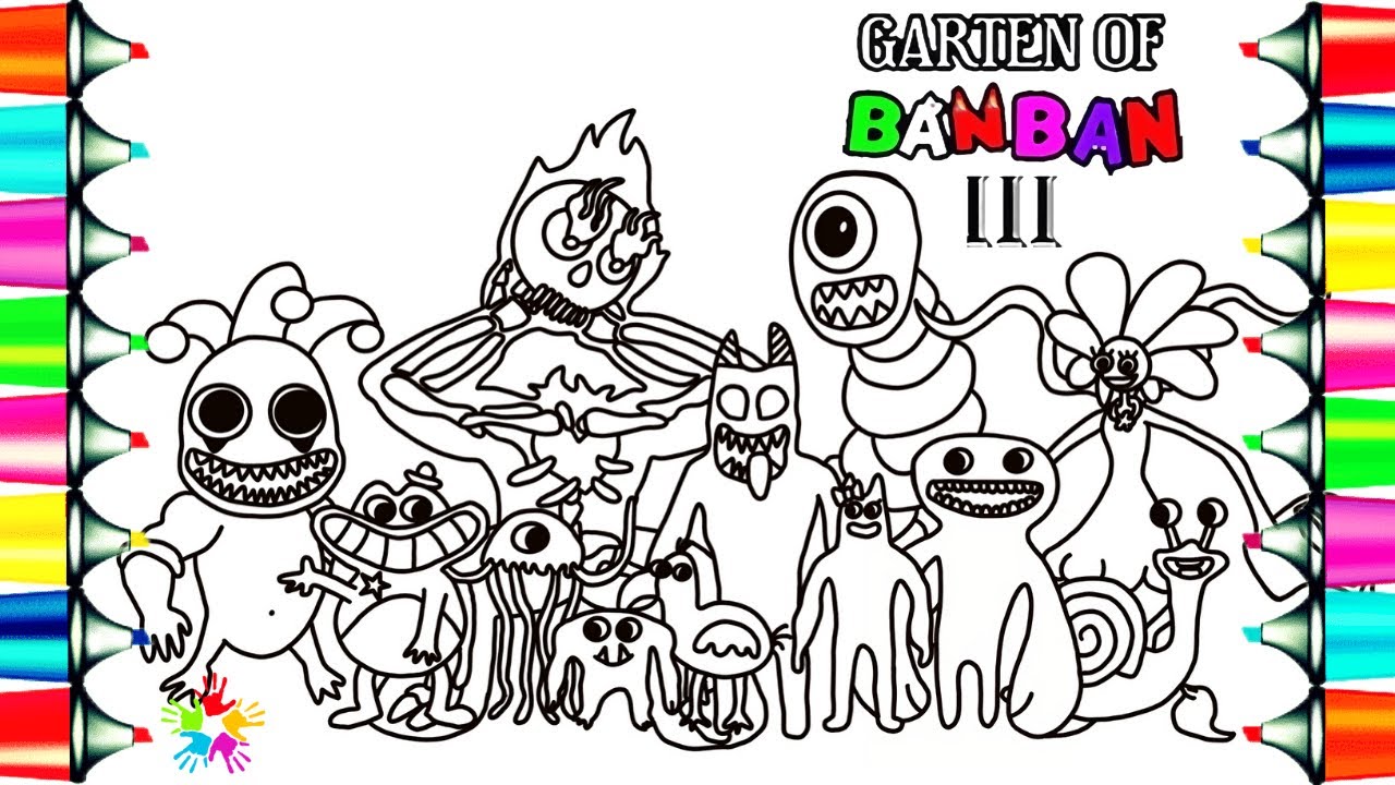 Garten Of Banban Chapter 3 New Coloring pages / How to Color New ...