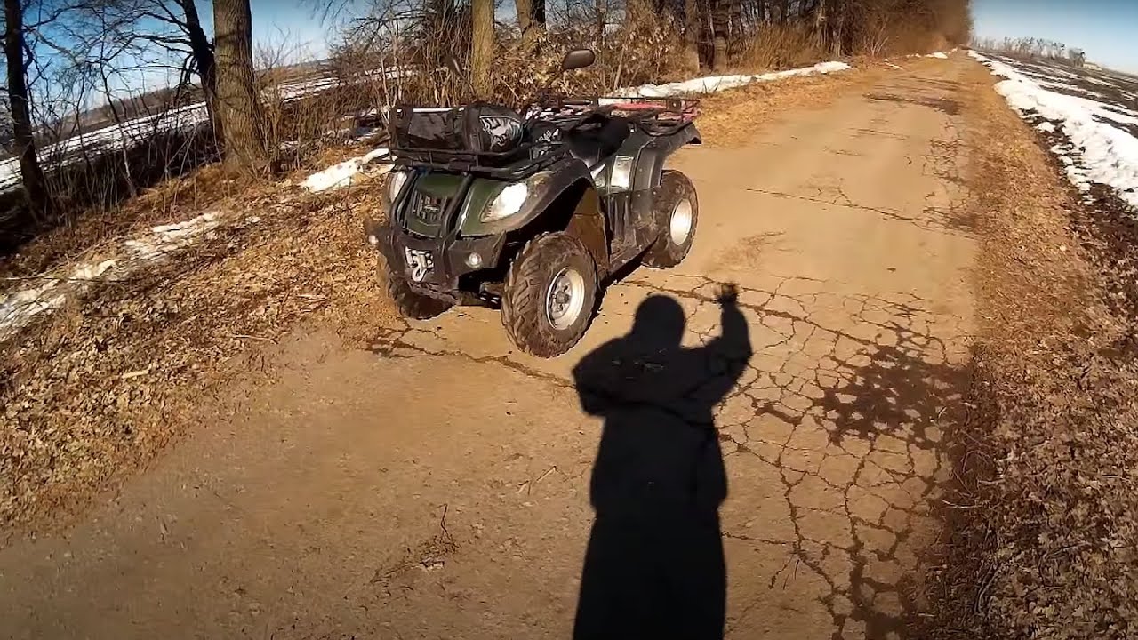 Прогулки на ATV Jianshe 250 Wild Cat_Февраль 2016 - YouTube
