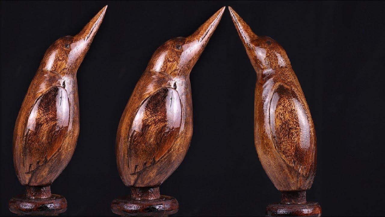 How to Carve a Bird out of Woods with Simplest Tools. | DIY . - YouTube