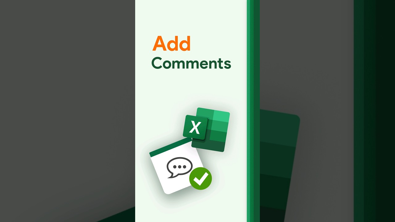 How To ADD COMMENTS In Excel Quick Tutorial YouTube How To ADD COMMENTS In Excel Quick Tutorial YouTube