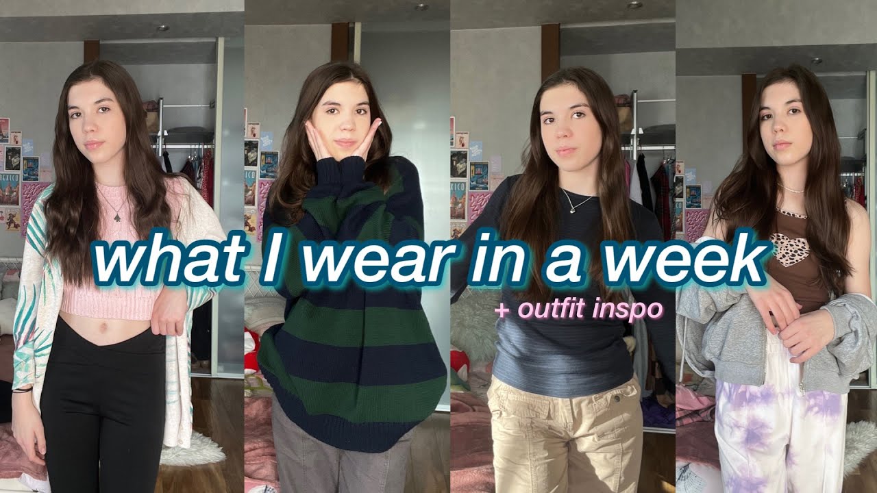 what I WEAR in a week *outfit inspo* - YouTube