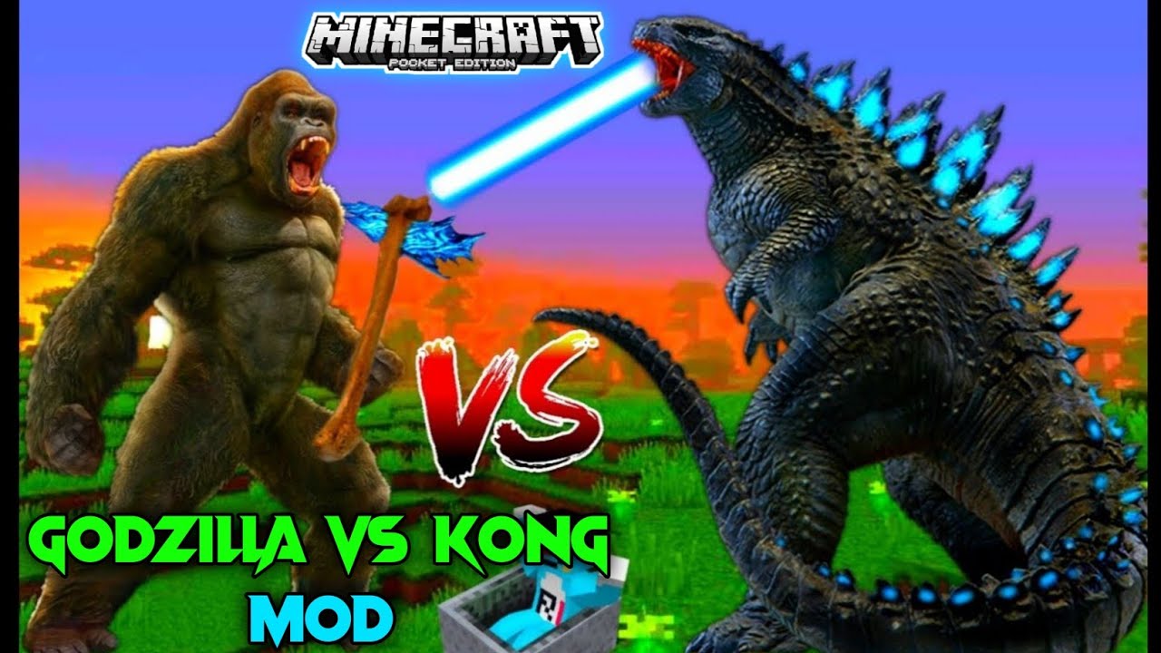 Godzilla vs Kong Addon for Mcpe mod | Godzilla vs Kong mod for ...