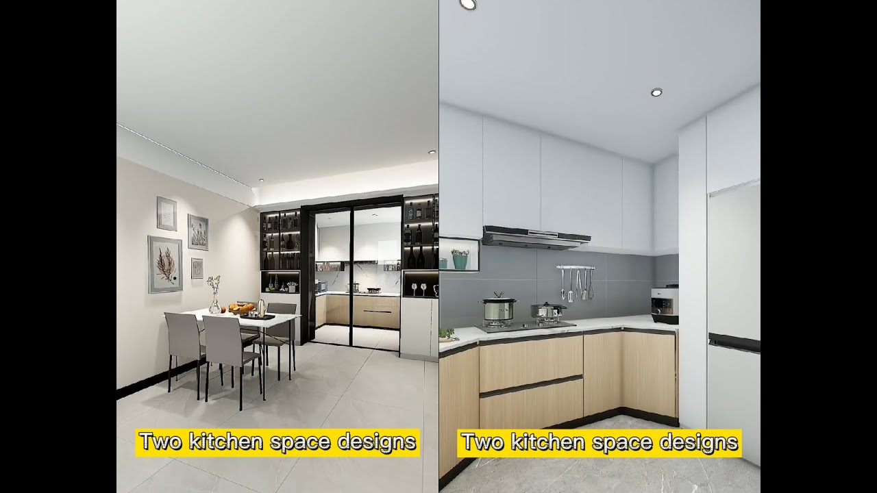 Two kitchen space design - YouTube
