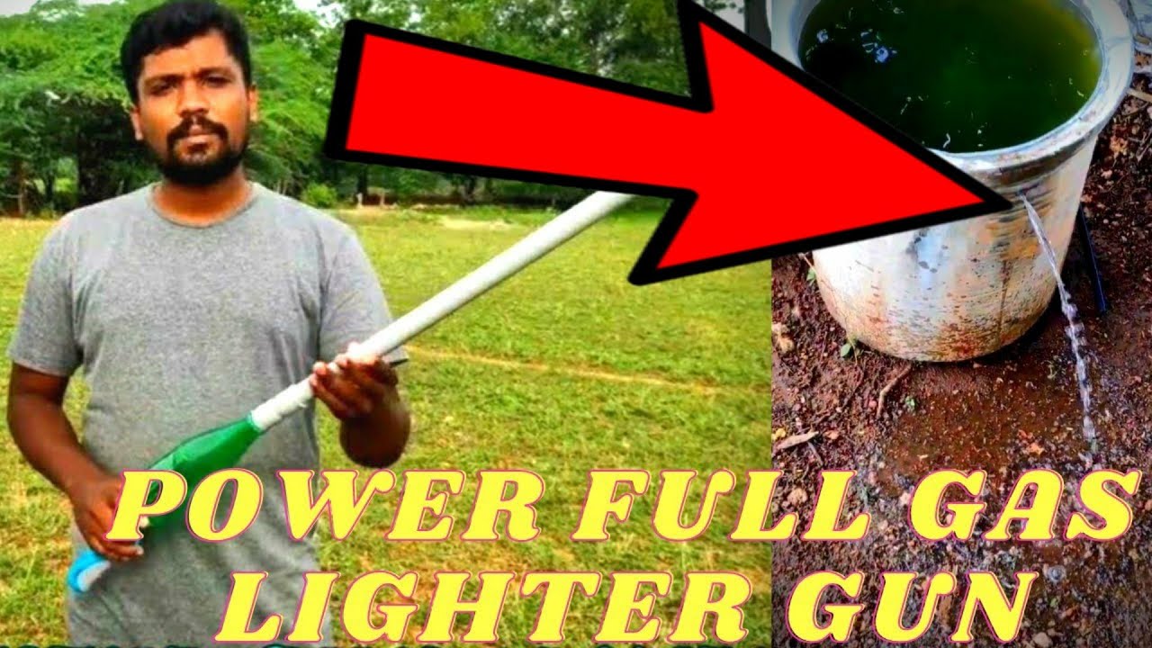 Powerful Gas Lighter gun at home | Water Bottle Gun l Gun Made from ...