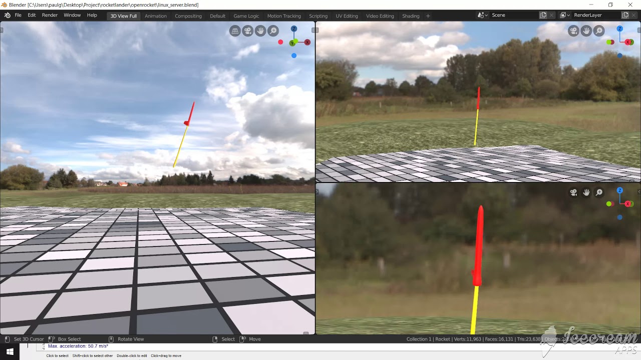 Landing Simulation Rocket with Reinforcement Learning - YouTube