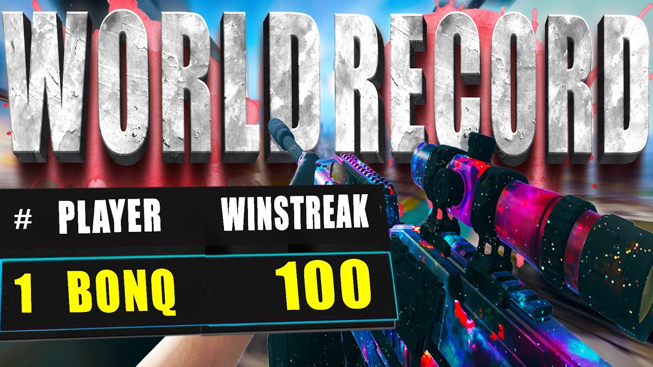 We Broke The World Record Winstreak For Warzone 3 100 Wins In A Row