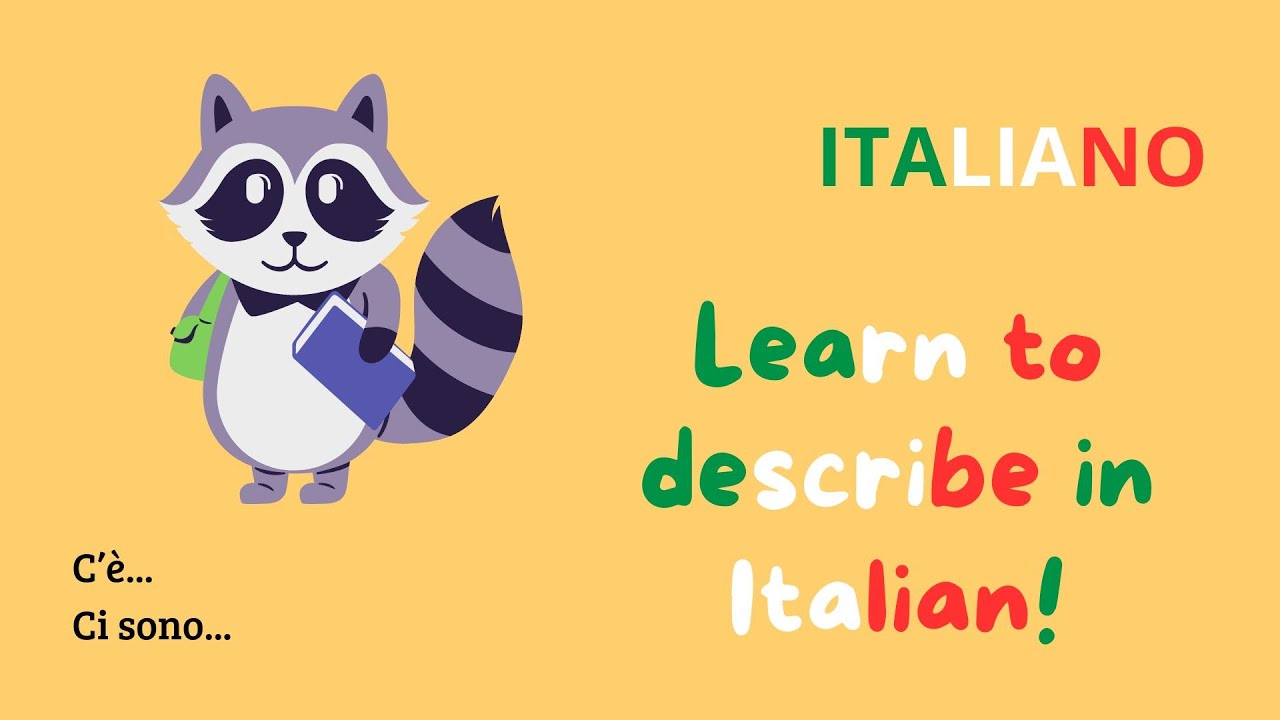 🇮🇹 EASY ITALIAN LISTENING PRACTICE|Describing a picture 📸 ...