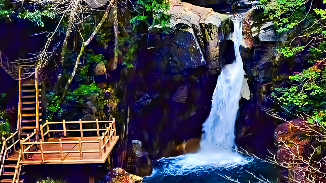 Birdsong and Gentle Sound of Waterfall to Soothe Stress and Induce ...