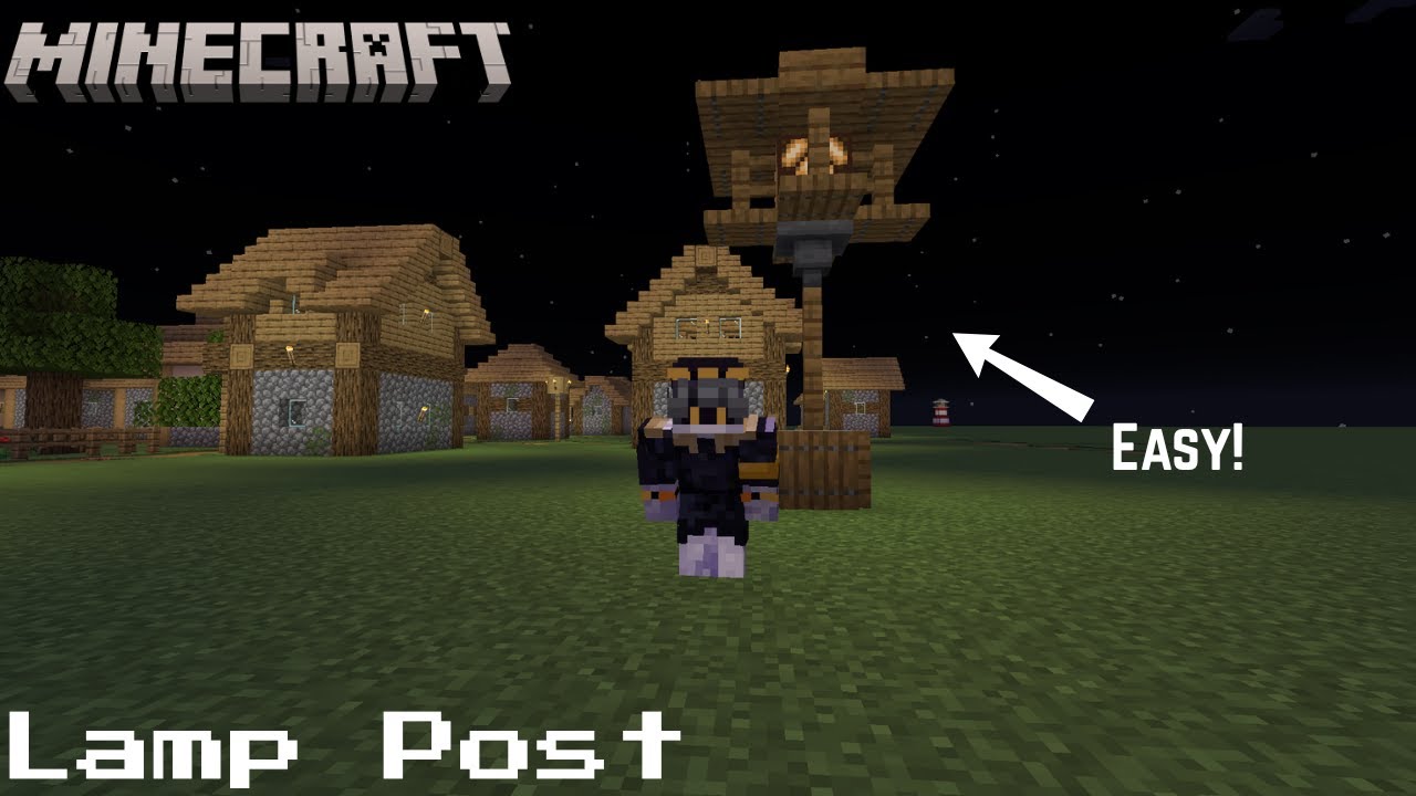 How to Build a Nice Lamp Post in Minecraft! - YouTube