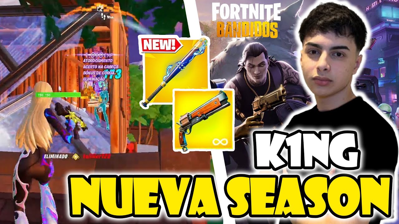 K1NG JUEGA LA NUEVA TEMPORADA DE FORTNITE🔥SE PONE LOCO CON LA MAMMOTH ...