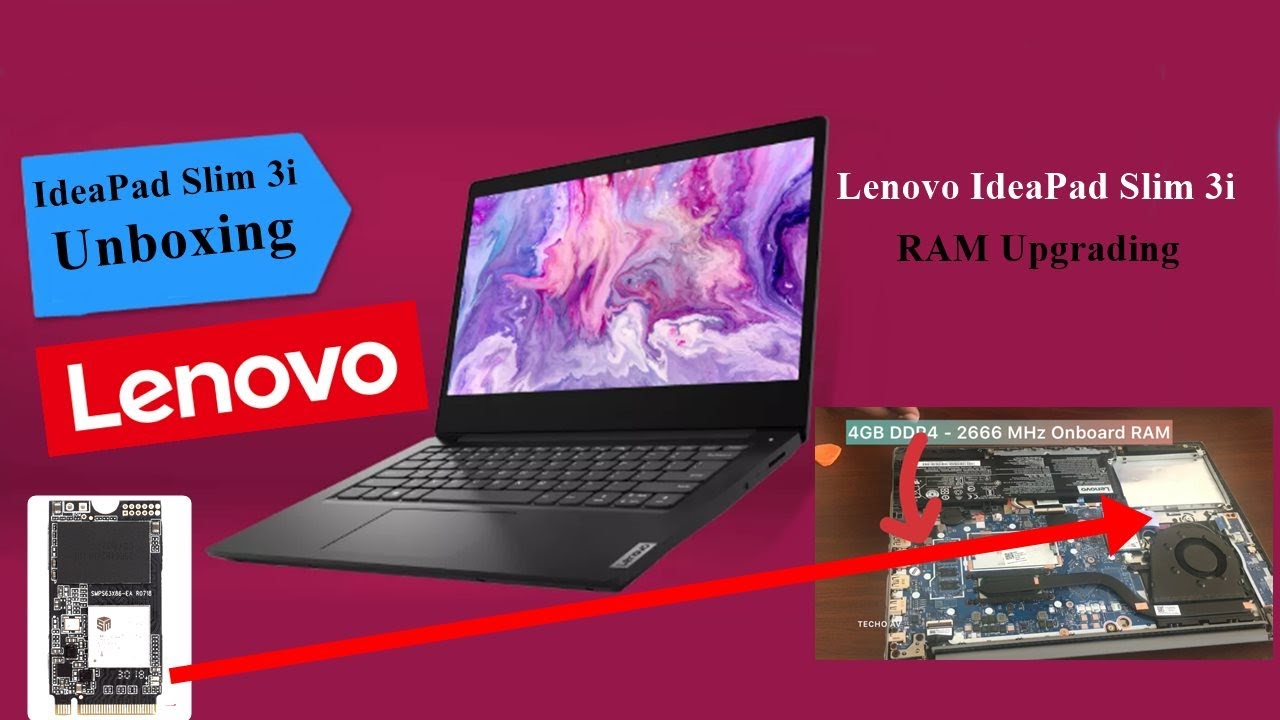 IdeaPad Slim 3i Ram Upgrading | Lenovo IdeaPad 3 81WD Unboxing 2021 ...