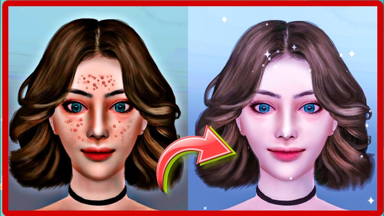 ASMR | girl face makeup | cartoon video | animation video | Cartoon ...