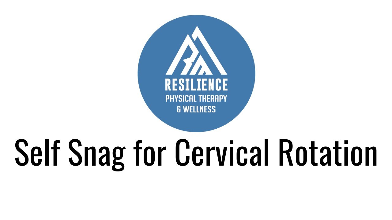 Self Snag for Cervical Rotation - YouTube