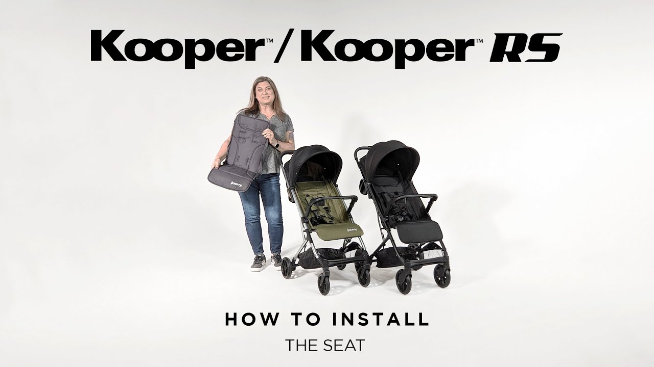 How To Install the Seat on the Kooper & Kooper RS Stroller - YouTube