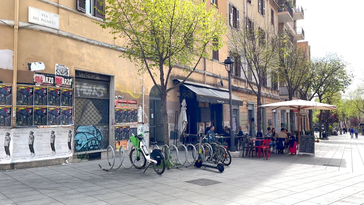 Walking in Rome (Pigneto) 23 Apr 2023 [4K HDR] - YouTube