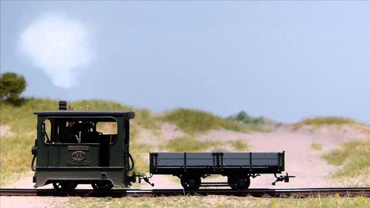 3D printed Backer & Rueb steam tram in scale 1:87 H0m with steam - YouTube
