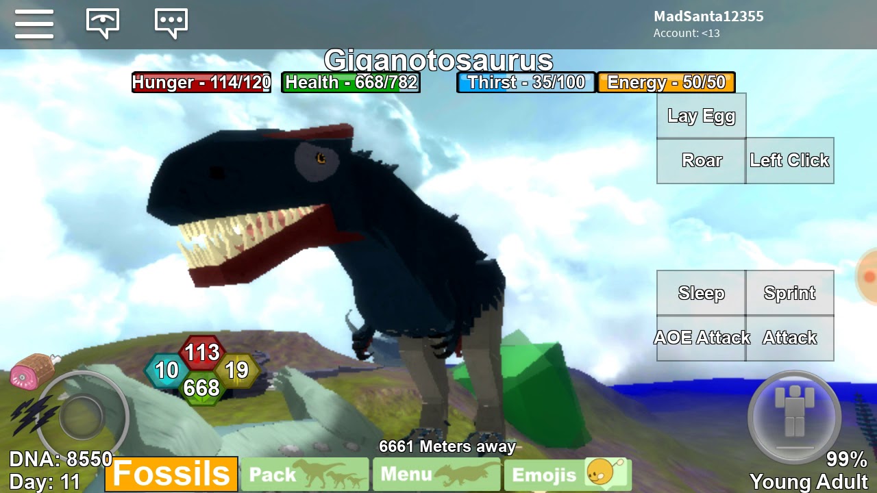 Dinosaur Simulator Giganotosaurus Gameplay - YouTube