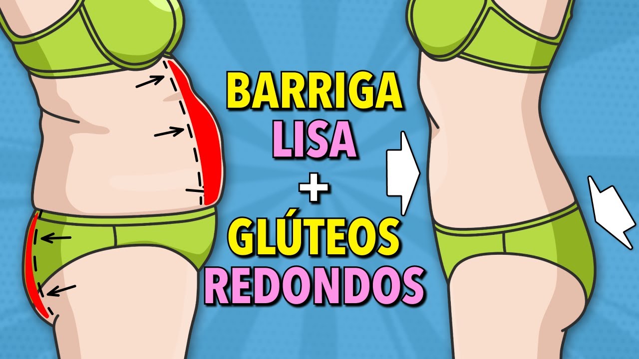 EXERCÍCIO DE MEIA HORA PARA UMA BARRIGA CHAPADA E GLÚTEOS REDONDINHOS - YouTube