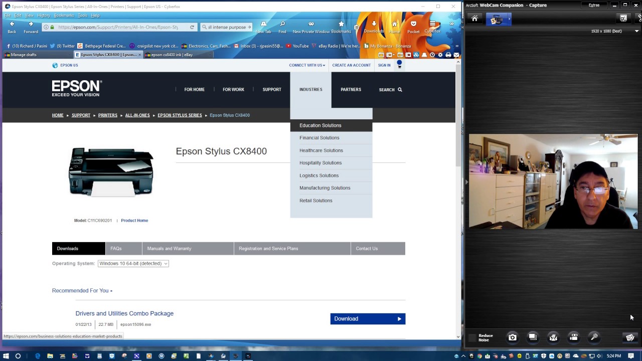 Epson CX8400 Demo Video - YouTube