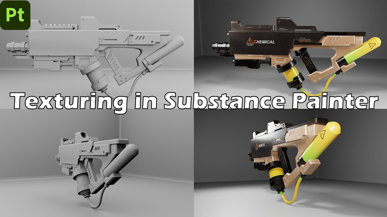 Texturing in Substance Painter | Beginner Tutorial | Substance Painter ...