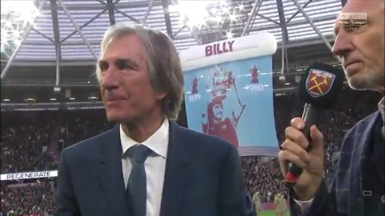 West Ham Utd unveil The Billy Bonds Stand at the London Stadium ahead ...