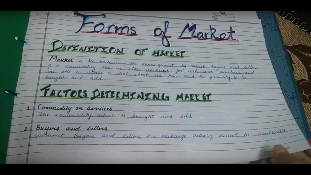 CBSE | Class 12 | Economics Project | Forms of Market - YouTube