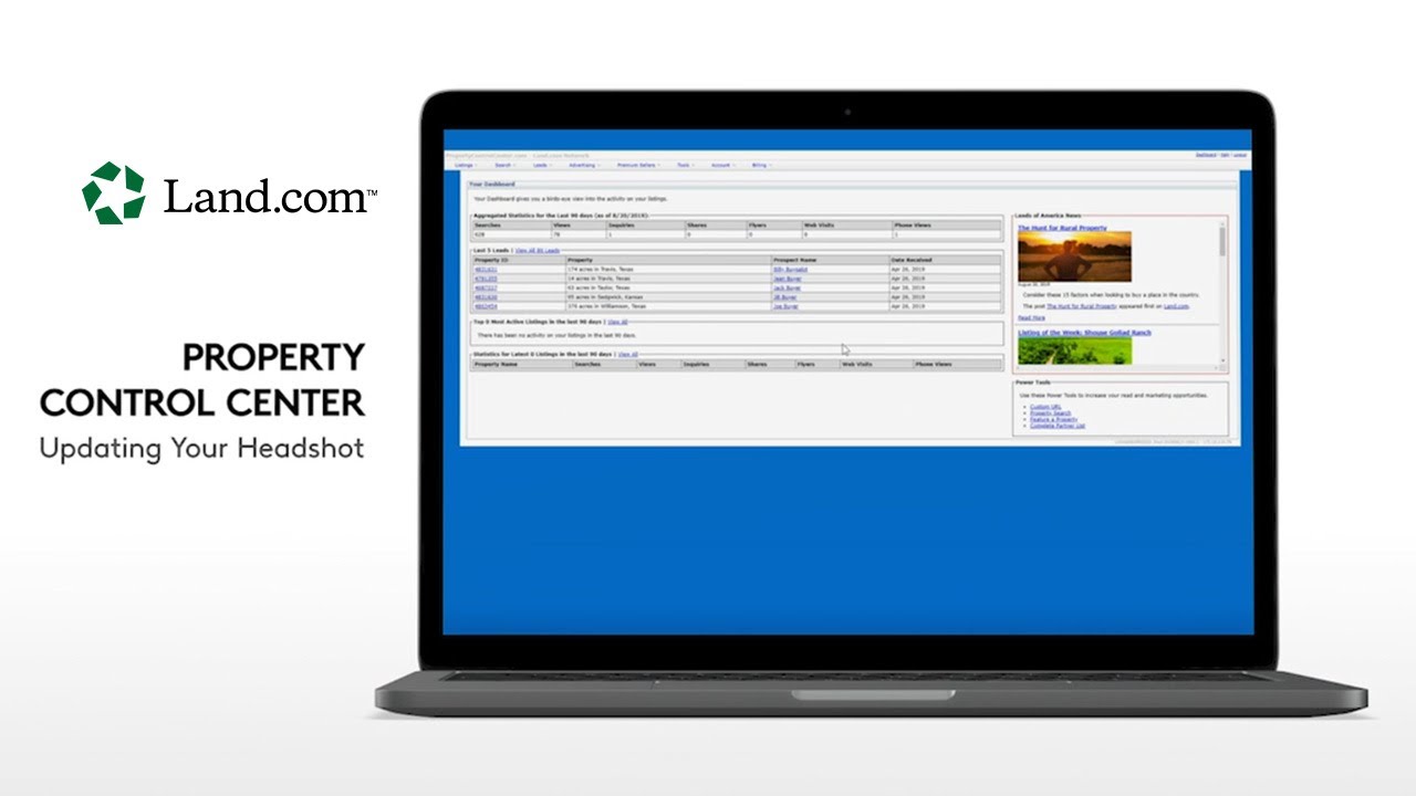 Land.com Network Seller Tutorial: Uploading Your Headshot - YouTube