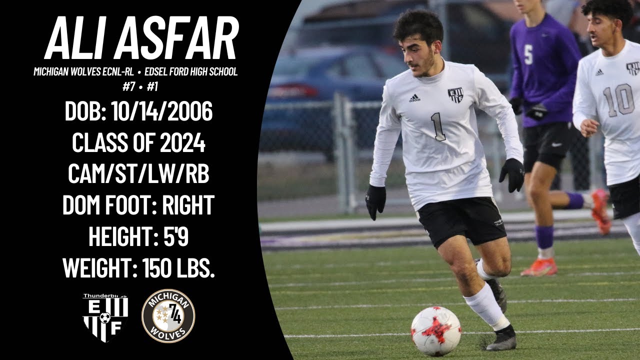 Ali Asfar 2022 Soccer Highlight Video - YouTube