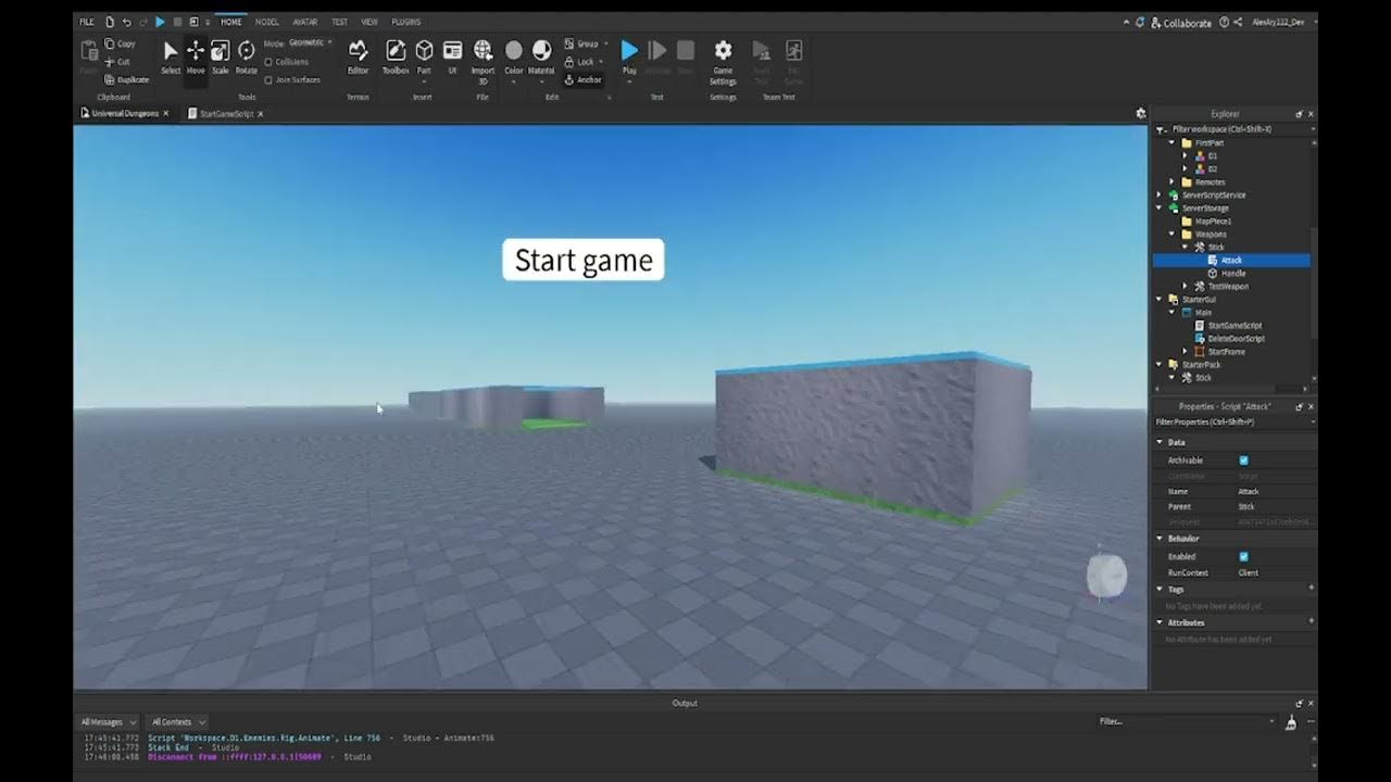 Adding first dungeon script | Universal Dungeon | Roblox devlog - YouTube