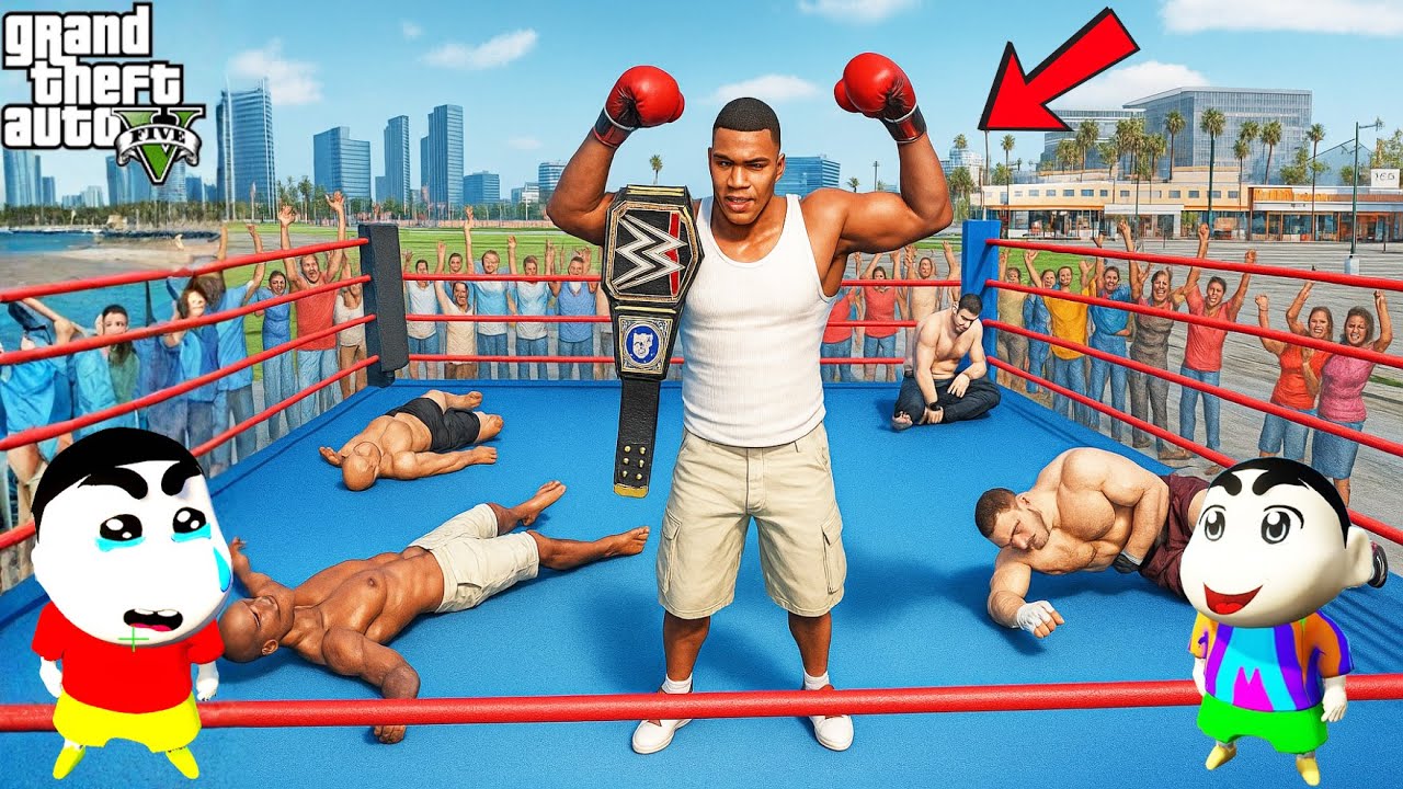 GTA 5: Franklin & Shinchan Enter The Ring For Boxing Champion Title! 🔥🥊 ...