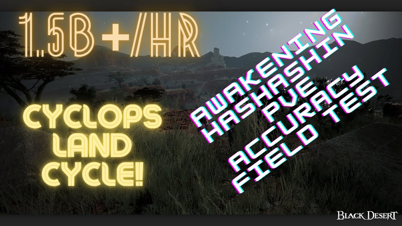 Black Desert Online 🔥 Awakening Hashashin Cyclops Land🔥 - YouTube