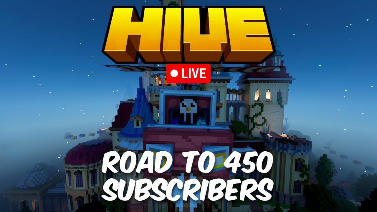 Sunday Afternoon Hive | Road to 450 | Hive Minecraft Bedrock Live 🔴 - YouTube