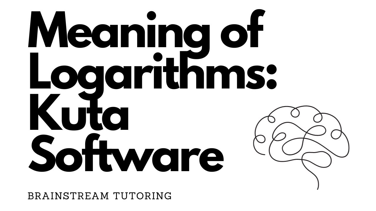 Meaning of Logarithms Kuta Software - YouTube