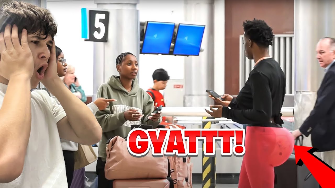 Reacting To Fake BBL Prank In Public - YouTube