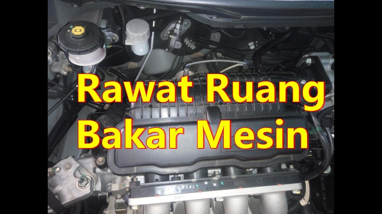 CARA MEMBERSIHKAN RUANG BAKAR MOBIL BENSIN - YouTube