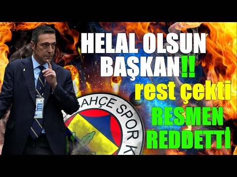 Ve Ali Koç Araplara rest çekti || Parayı Reddetti Fenerbahçe'de..