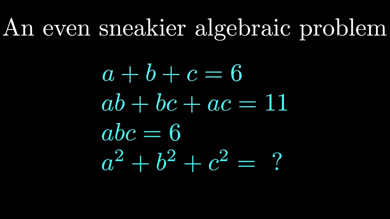 Can you solve this high school algebra problem? - YouTube