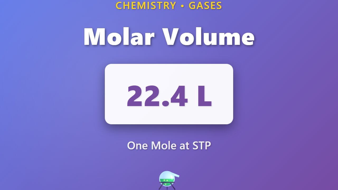 Molar Volume of Gases: 22.4 L at STP Explained | Chemistry Basics - YouTube