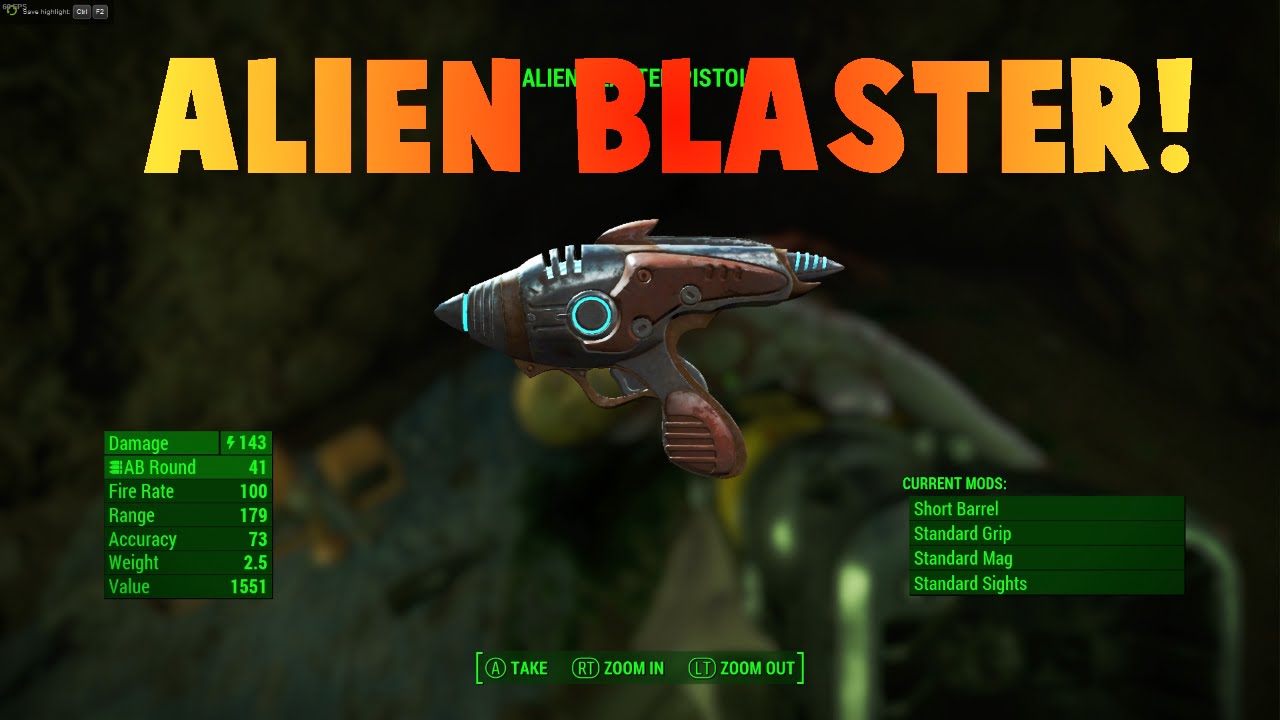 Alien Blaster Location in Fallout 4! - YouTube
