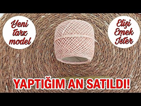 Yaptığım An Satıldı! 💸 Sipariş Rekoru Kıran Kahve Sunumluk Modeli🧵#dantel #crochet  