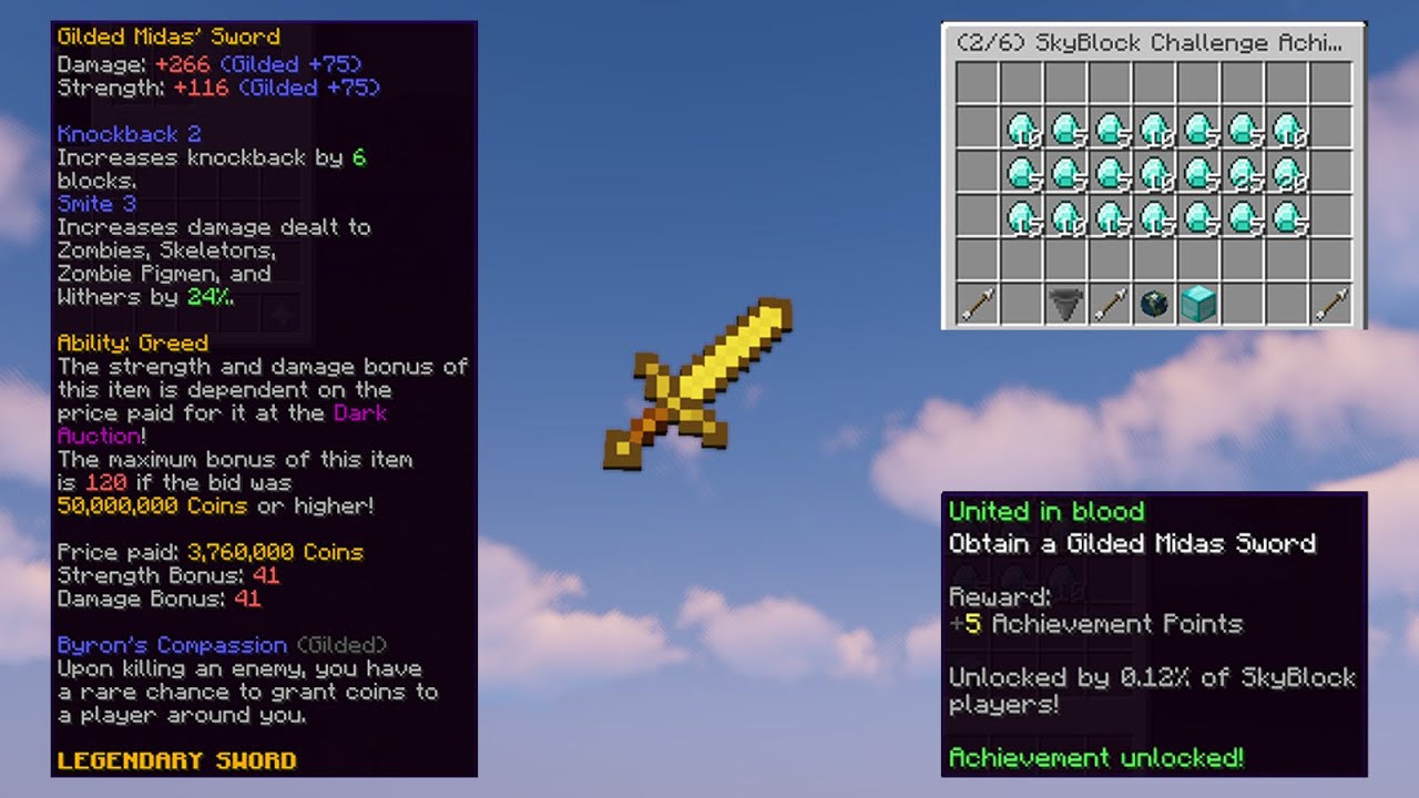 The Worst Sword In Skyblock | Achievement Hunters Ep.7 - YouTube