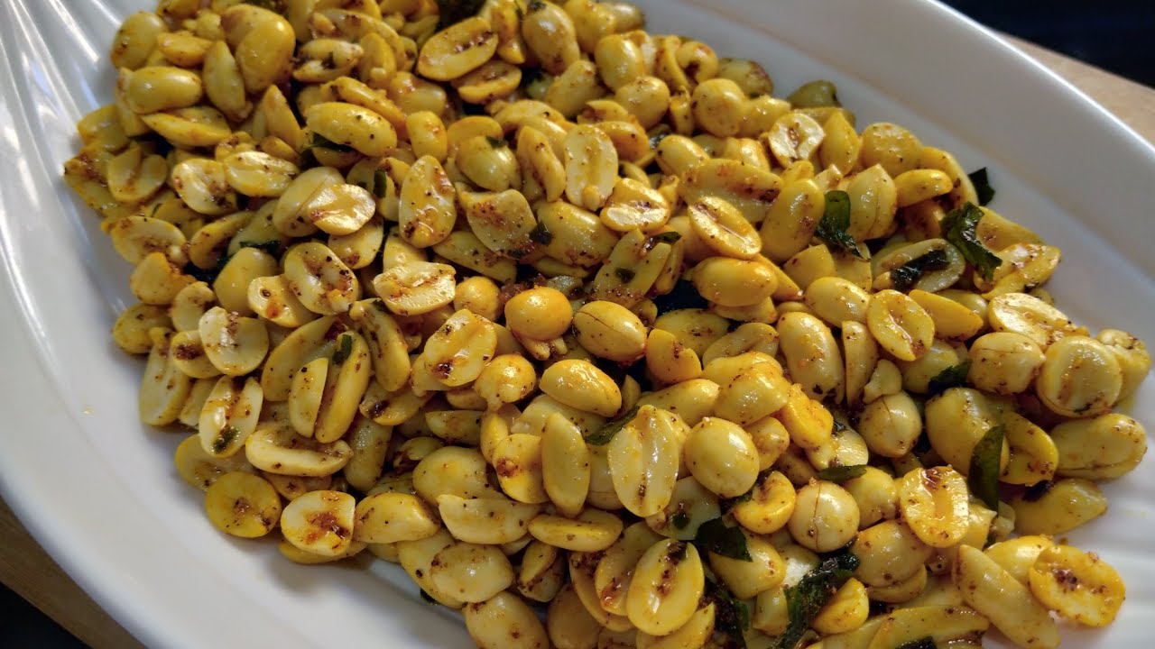 Spicy Masala Peanuts || Quick Snack Recipe - YouTube