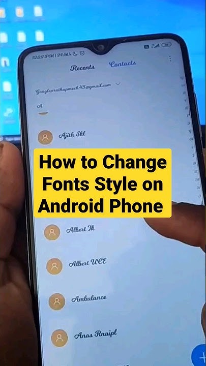 How to Change Fonts Style on Android phone #androidphones #shortsfeed # ...