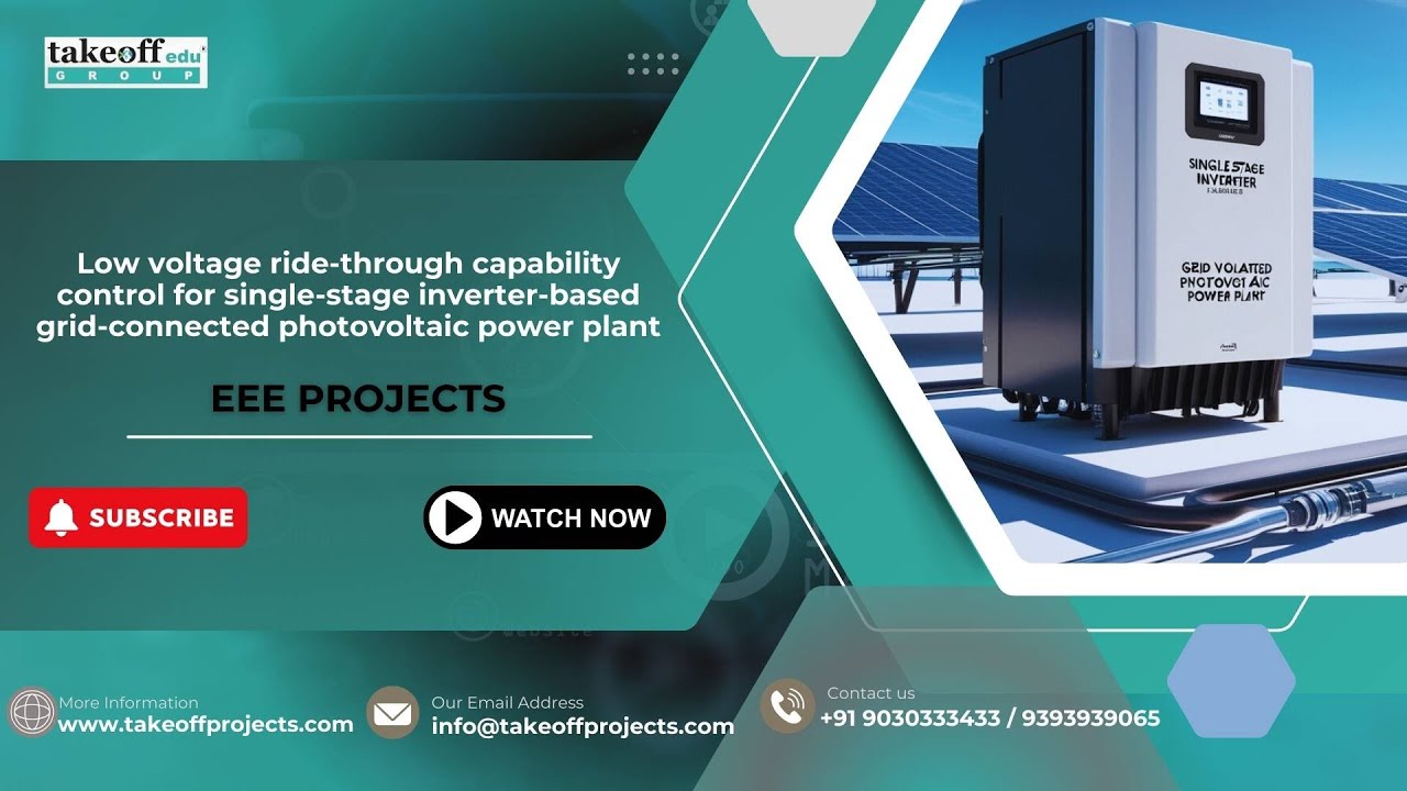 Low voltage ride-through capability control for single-stage inverter ...