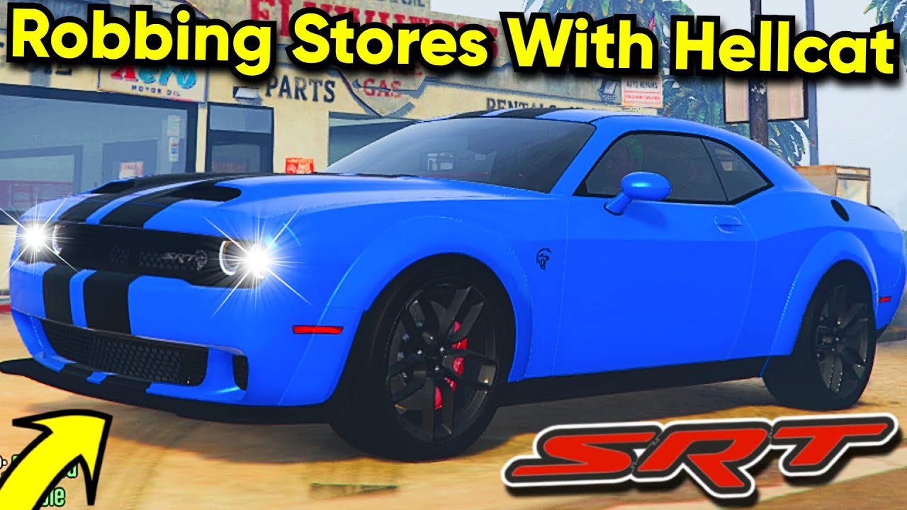 Robbing Stores With My 1000HP Challenger Hellcat In GTA 5 RP - YouTube